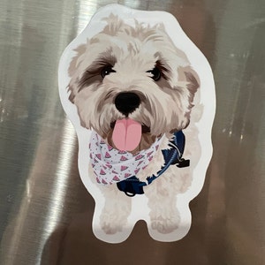 Personalized Dog Stickers Hand Drawn Custom Pet Sticker - Etsy