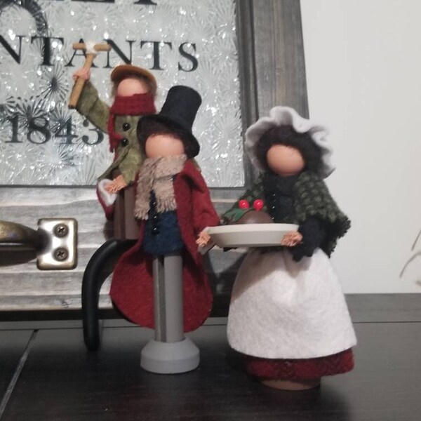 Mrs. Cratchit Clothespin Ornament, Mary Cratchit, Christmas Ornament, A ...