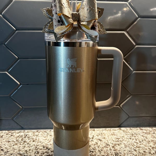 Stanley Tumbler Straw Topper Gold Series - Etsy