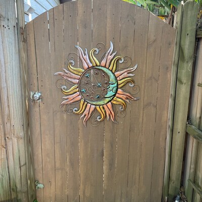 30 Outdoor Metal Hanging Sun Decor - Etsy
