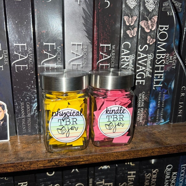 TBR Jar - to Be Read Jar - Choose Your Next Book - Draw Book Choice Jar ...