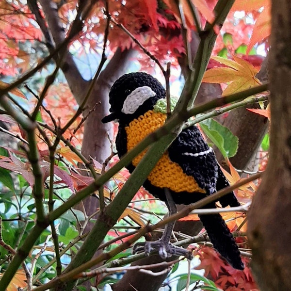 Crochet Realistic Bird Titmouse PATTERN in English Tutorial PDF DIY ...