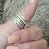 Stacking Ring Solid 925 Sterling Silver Various Textures You Choose One ...