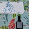 Skully Middle Finger Front License Plate Vanity Plate Front License ...
