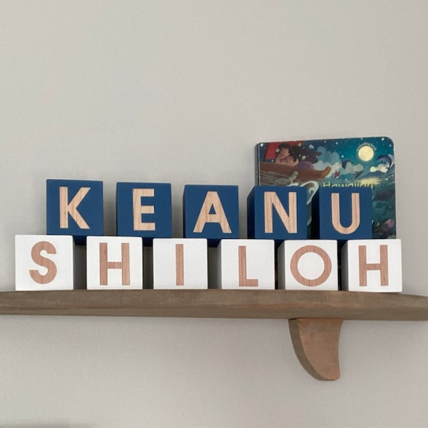 Personalized Baby Name Blocks With Arrow - Etsy