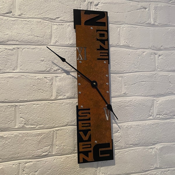 Outnumbered VI Wall Clock With Numbers / Oversize Metal Art Giant Home ...