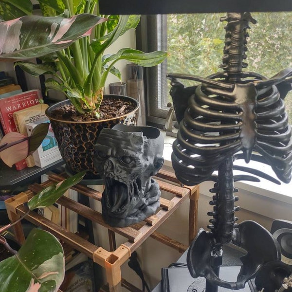 Horror Planter - Zombie Bust Plant Pot, Scary & Dark Gothic Sculpture ...