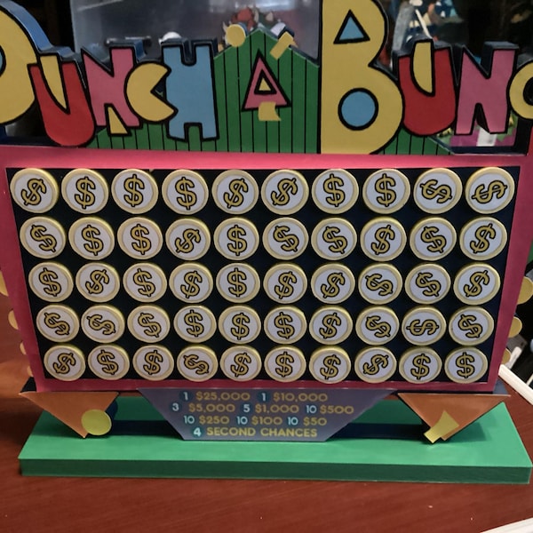 The Price is Right "punch a Bunch" Pricing Game - 6.5 in High X 7.5 in ...