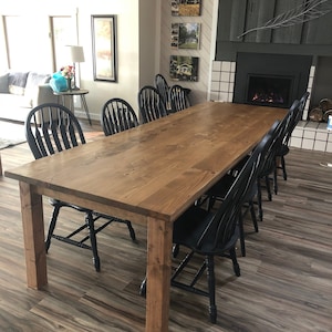 Large Farmhouse Table Long Farm Table Dining Room Table | Etsy
