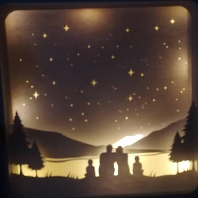 Printable LED Box Artwork: DIY Light Painting Template Download - Etsy