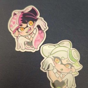 SPLATOON Squid Sisters off the Hook Callie Marie Pearl Marina Vinyl Stickers Waterproof ...