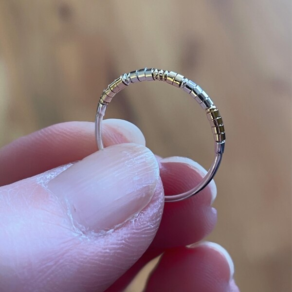 CUSTOM Morse Code Ring, Personalized Morse Code Ring, Any Word, Date ...