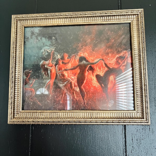 Devil's Dance, Witch's Dance, Various Colors! Fine Art Print! Vintage ...