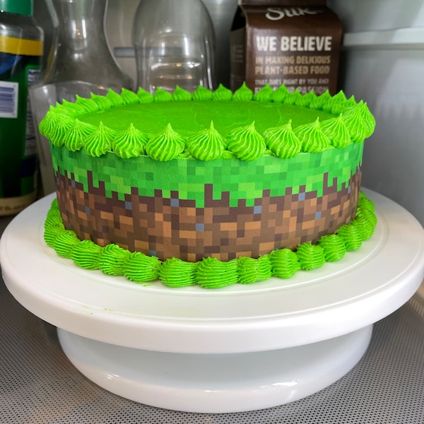 Video Game Pixels Edible Cake Wrap or Gamer Birthday Cake Topper - Etsy
