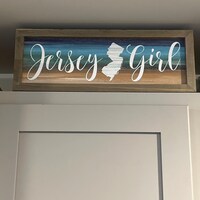 Long Beach Island Map Sign: Jersey Shore Beach Art, LBI Wall Decor - Etsy