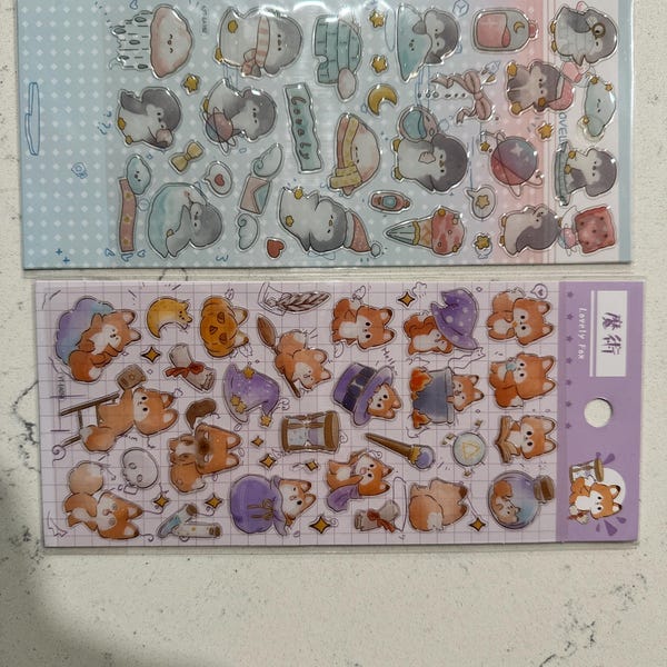 3D Puffy Sticker Sheet, Deco Stickers, Kawaii Stickers - Etsy