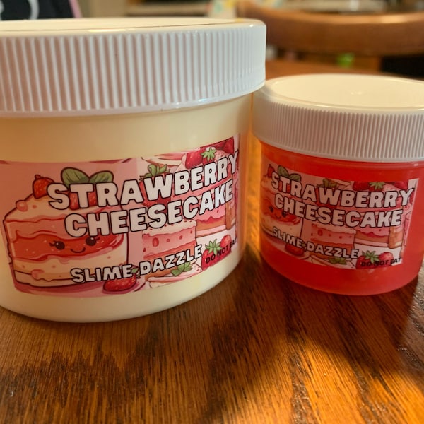 Strawberry Cheesecake DIY Floam Slime - Buttery Floam Slime Set With ...
