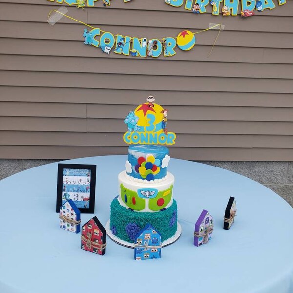 Pixar Cake Topper/pixar Party/pixar Theme/pixar Inpsired/pixar Birthday ...