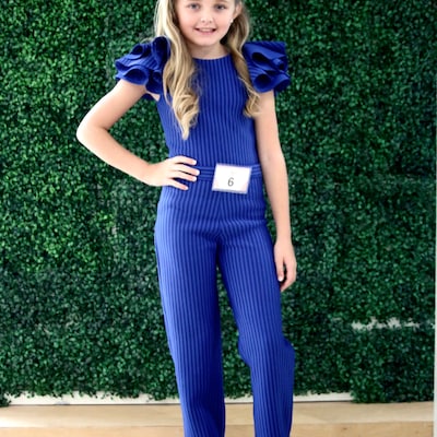 Bubble Pink Interview Jumpsuit Pageant Neon Pink Outfit Girls Satin ...