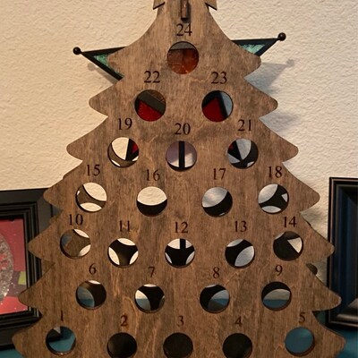 Wine Advent Countdown Christmas Tree - Etsy