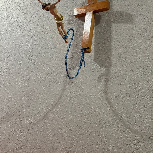 The Original Bunjesus Bungee Jumping Jesus - Etsy UK