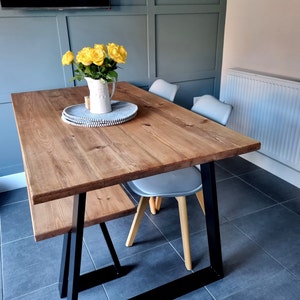 ARTEMIS Dining Table Bench Chairs Luxury Industrial Free - Etsy UK