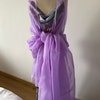 Light Beige Chiffon With Embroidery and Paint, Beige Chiffon Fabric ...