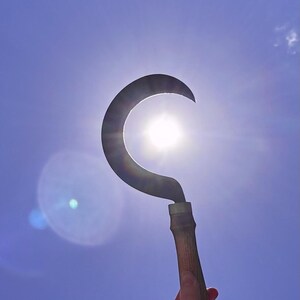 Large Sickle for Harvesting and Clearing Overgrowth. Hand Forged Garden ...