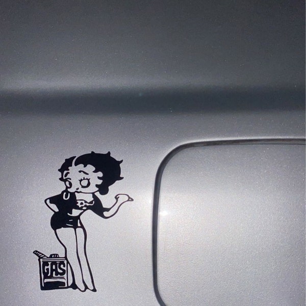 Betty Boop Decal Sticker Betty Boop Hitch for Gas 5"x7" - Etsy