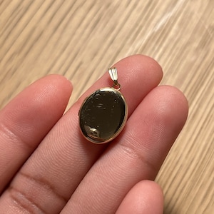 Round Circle Mini Locket Gold Filled Silver Minimalist - Etsy