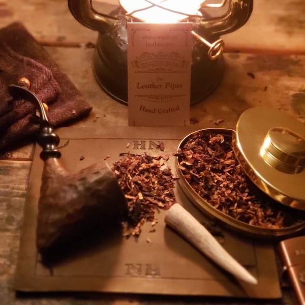 Handmade Veg-tan Sheepskin Tobacco Mat, Pipe Accessory (7x6 Inches) - Etsy