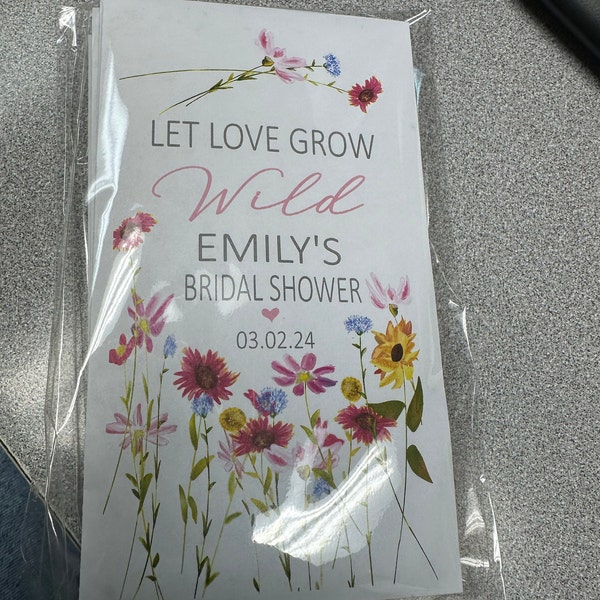 Graduation Favor Wildflower Seed Packets With Graduation Hat ...