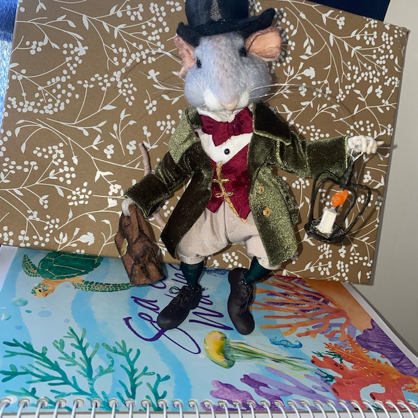 Needle Felted Mouse, Teddy Animals, Handmade, - Etsy