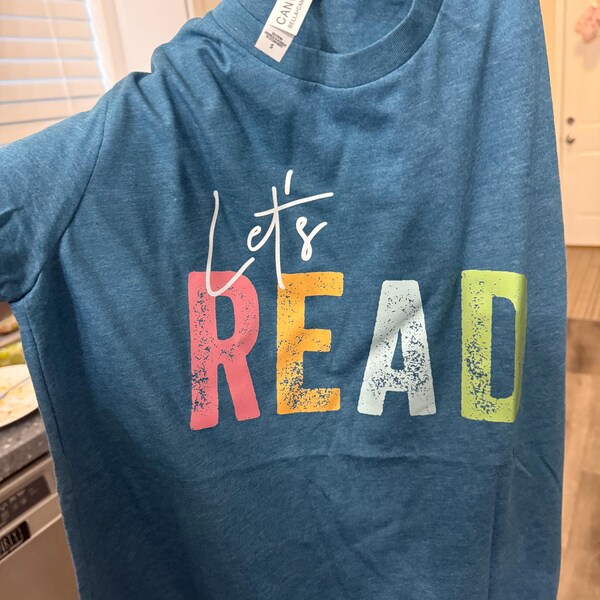Let's Read Shirt, Read Shirt, Book Shirt, Reading Shirt, Book Lover ...