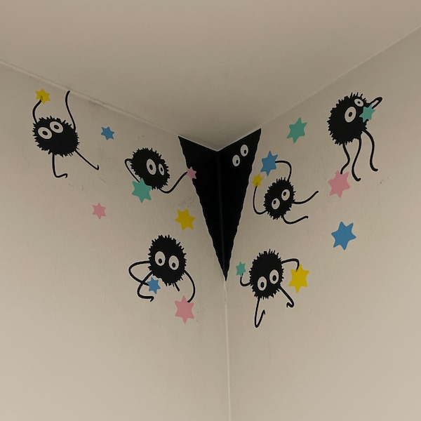 Vinyl Soot Sprite Wall Decals - Etsy Australia