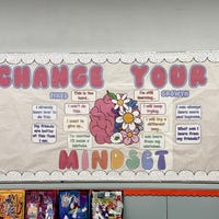 Change Your Mindset Bulletin Board, Growth Mindset, Pastel Classroom ...