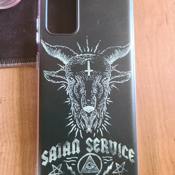 Baphomet Phone Case Gothic Satan Cover Fit for iPhone 11,12,13, 8+, XS ...