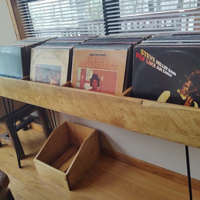 Vinyl Record Storage Cube Stackable Record Crate Record Player Stand ...