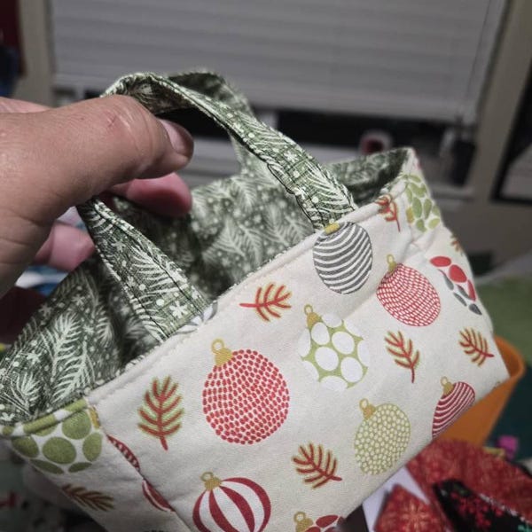 Mini Fabric Basket Sewing Tutorial: Two Sizes (PDF Pattern) - Etsy