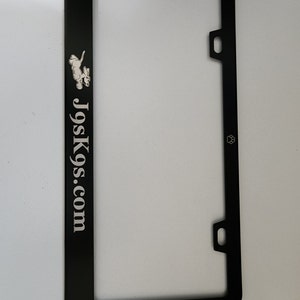 Personalize License Plate Frame Laser Engraved on High Quality ...