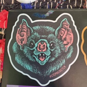 Bat Sticker Vampire Bat Horror Horror Art Horror Decor Spooky Bat ...