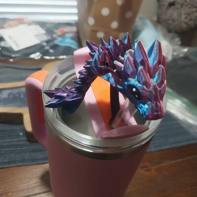 Black Chroma Style Gem Dragon 10mm Stanley Straw Topper 30oz 40oz - Etsy