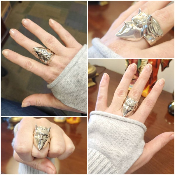 Nameless Ghoul of Ghost Ring Sterling Silver - Etsy