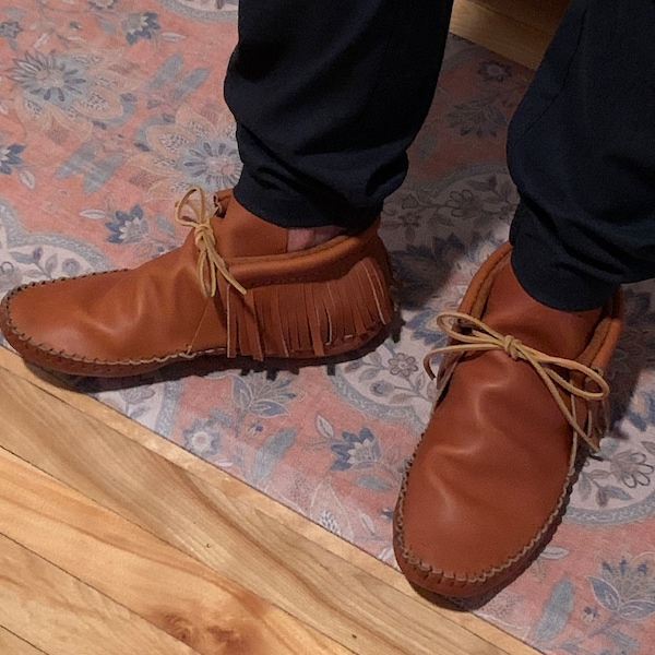 Hand Made Leather Moccasins - Etsy