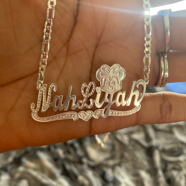 Single Name Plate | Cartoon Name Plate | Name Necklace | Character ...