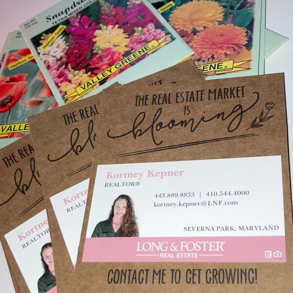 Spring Real Estate Pop By, Real Estate Market is Blooming, Seed Packets ...