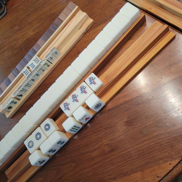 Pack of 4 Extra Wide Mahjong Tile Racks - Etsy