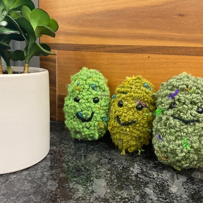 Cute Crocheted Weed Nugs Weed Nug Buddies Shelfie Decor - Etsy