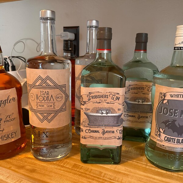 Speakeasy Booze Crate Labels: Vintage Prohibition Party Decor (A3 ...