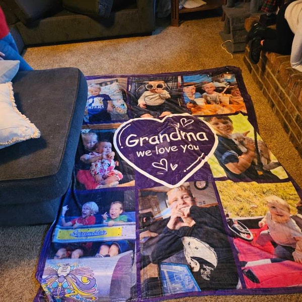 Custom Photo Blanket, Personalized Blanket With Photo, Personalized ...